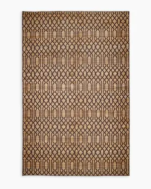 Quince Birch Handwoven Jute-blend Rug - Brown