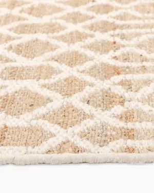 Quince Birch Handwoven Jute-blend Rug - Ivory