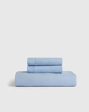 Quince European Linen Fitted Sheet Set Marina