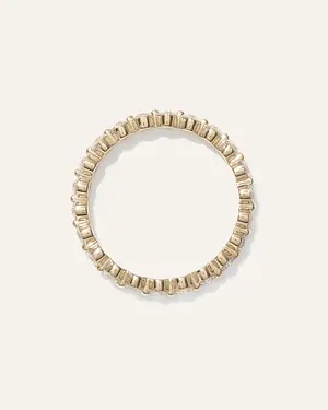 Quince Lab Grown Diamond Single Shared Prong Eternity Band Ring - Yellow Gold