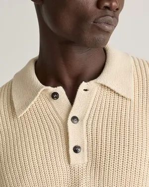 Quince Fisherman Polo Sweater