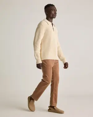 Quince Fisherman Polo Sweater