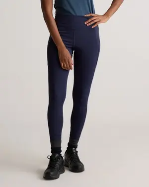 Quince Whistler High-rise Pocket Thermal Legging - Deep Navy
