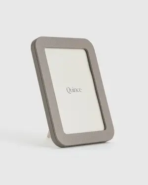 Quince Shagreen Leather Picture Frames - Grey