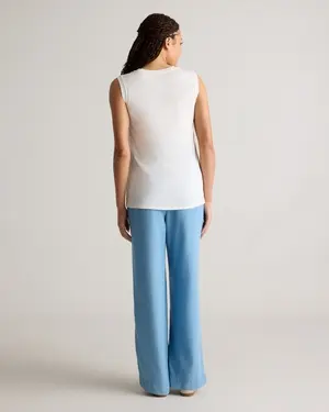 Quince Cotton Modal Muscle Tank Top - White