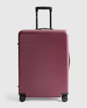 Quince Expandable Large Check-In Suitcase Wine