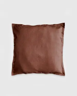 Quince European Linen Euro Sham Bordeaux
