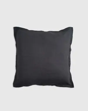 Quince European Linen Sham - Charcoal