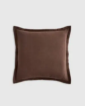 Quince European Linen Euro Sham Espresso