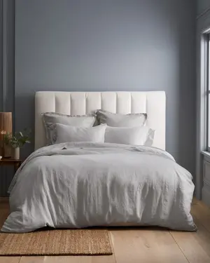 Quince European Linen Sham - Light Grey