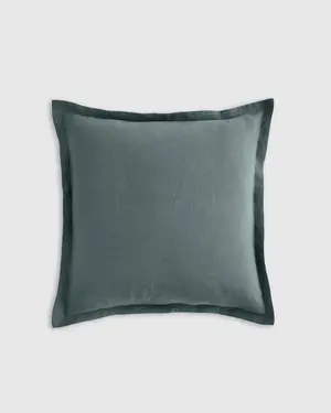 Quince European Linen Euro Sham Ocean