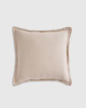 Quince European Linen Euro Sham Toffee