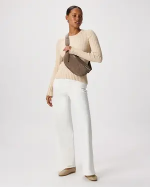 Quince Italian Suede Sling Bag - Pebble