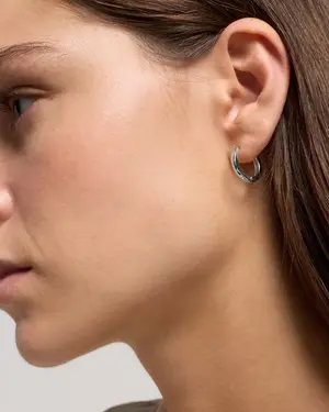 Quince Huggie Hoop Earrings