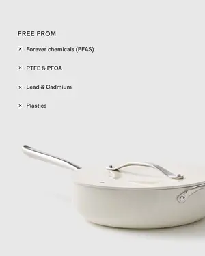 Quince Ceramic Nonstick Saute Pan With Lid
