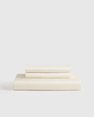 Quince Bamboo Fitted Sheet Set Ivory