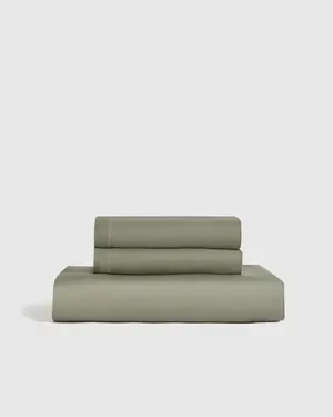 Quince Bamboo Fitted Sheet Set Sage
