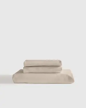 Quince Bamboo Fitted Sheet Set Sand