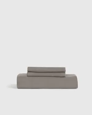 Quince Bamboo Fitted Sheet Set - Stone
