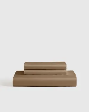 Quince Bamboo Fitted Sheet Set - Walnut