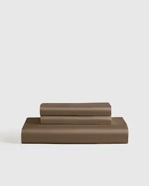 Quince Bamboo Fitted Sheet Set - Walnut