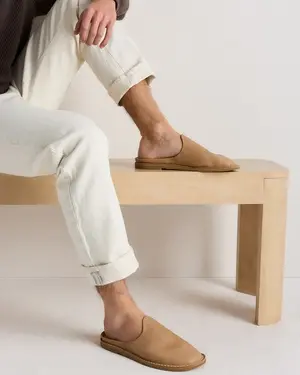 Quince Italian Leather Mule Slip-ons