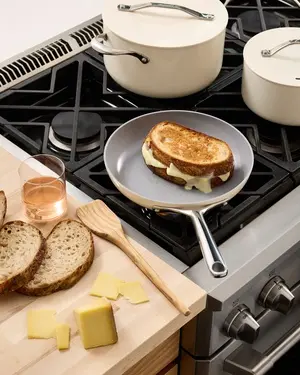 Quince Ceramic Nonstick 10" Frying Pan - Ivory