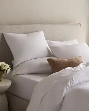 Quince Organic Crisp Percale Deluxe Bedding Bundle - White