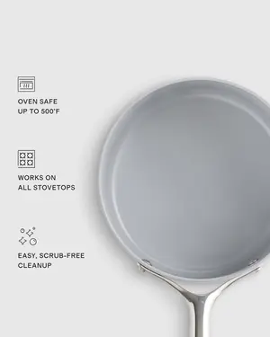 Quince Ceramic Nonstick Saucepan: 3qt