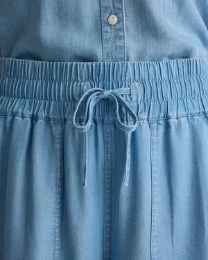 Quince Tencel Chambray Pull-on Pants - Light Indigo