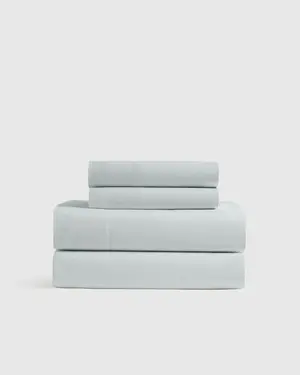 Quince Organic Crisp Percale Sheet Set Mist