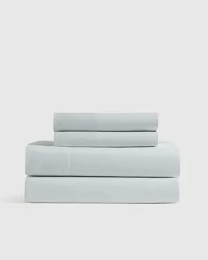 Quince Organic Crisp Percale Sheet Set Mist