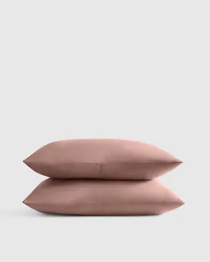 Quince Organic Crisp Percale Sham Set - Fig