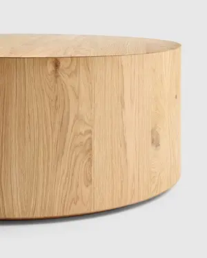 Quince Oak Drum Coffee Table