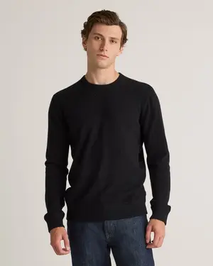 Quince Mongolian Cashmere Sweatshirt - Black