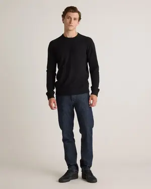 Quince Mongolian Cashmere Sweatshirt - Black