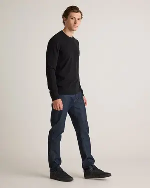 Quince Mongolian Cashmere Sweatshirt - Black