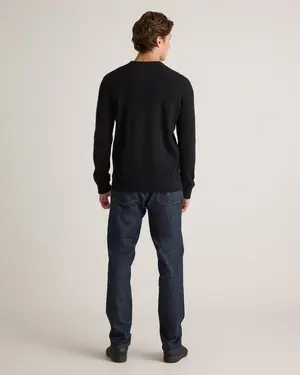Quince Mongolian Cashmere Sweatshirt - Black