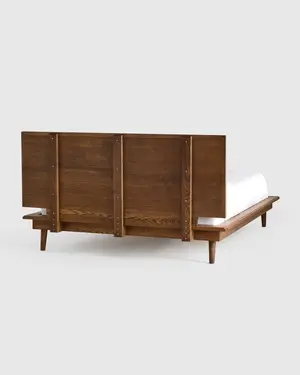 Quince Solid Wood Midcentury Platform Bed