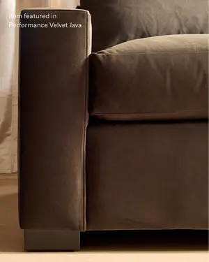 Quince Stillman U Sectional In Performance Velvet - Sable