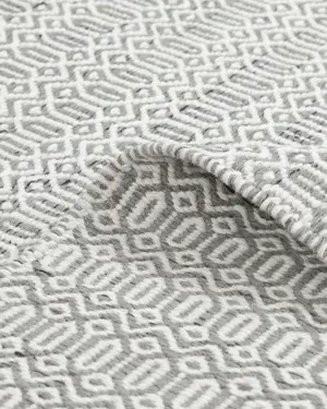 Quince Vale Handwoven Wool Rug - Grey
