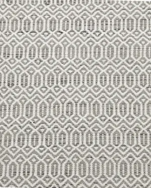 Quince Vale Handwoven Wool Rug - Grey