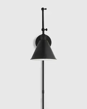 Quince Articulating Double Arm Steel Wall Sconce