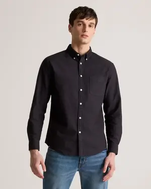 Quince Oxford Shirt - Black