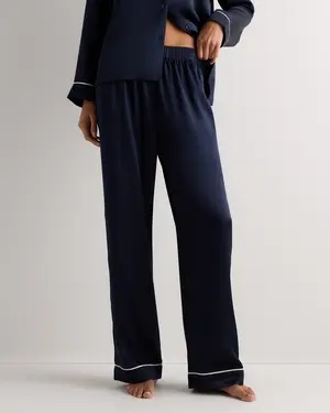 Quince Satin Pajama Pants - Deep Navy