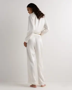 Quince Satin Pajama Pants - Ivory