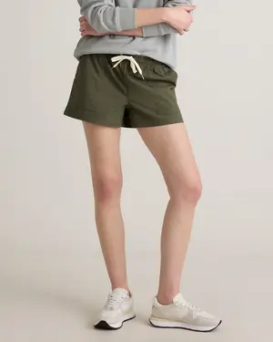 Quince Organic Stretch Shorts - Loden
