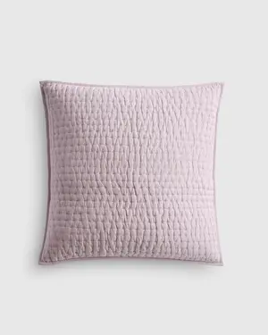 Quince European Linen Cotton Stitch Quilted Sham - Orchid