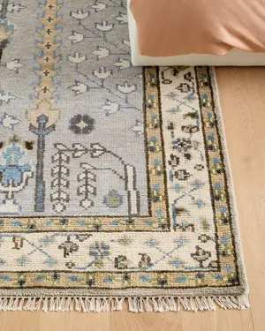 Quince Reed Hand-knotted Wool Rug