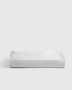 Quince Mulberry Silk Fitted Sheet - Silver